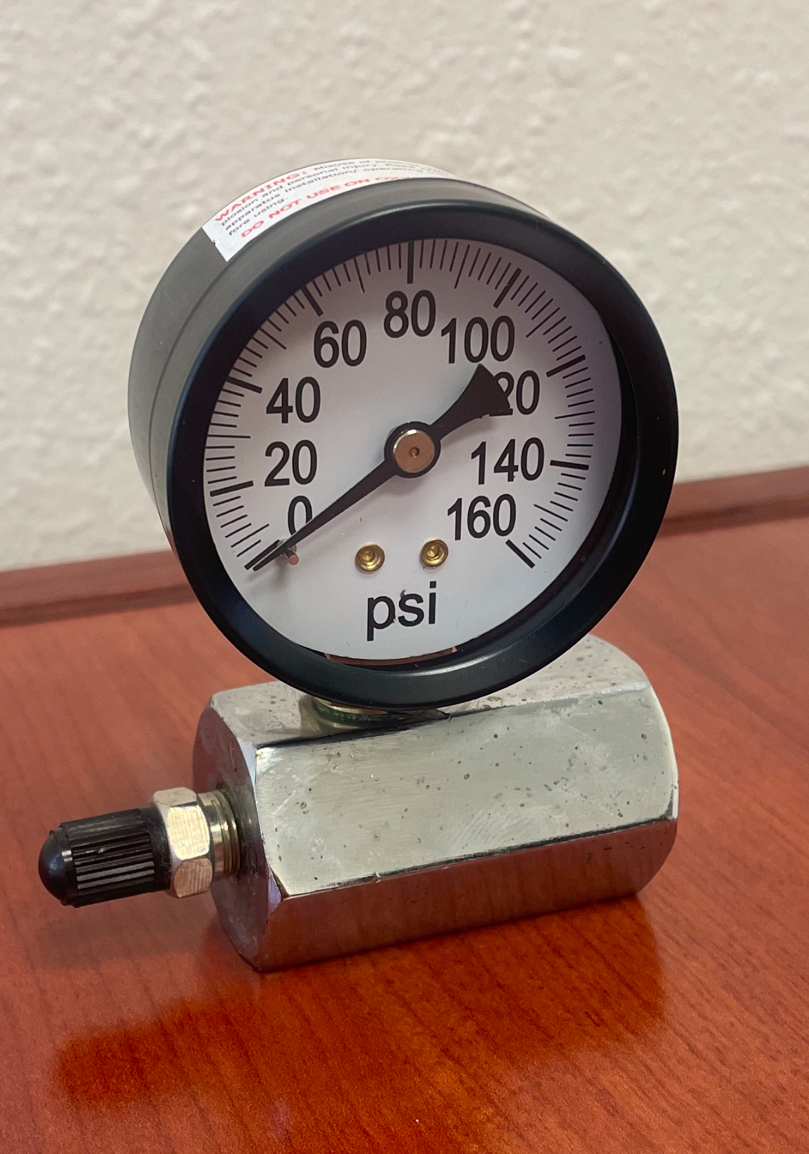 2″ 0-160 PSI Steel Case, Test Gauge with 3/4″ Block – Air & Hydronic ...